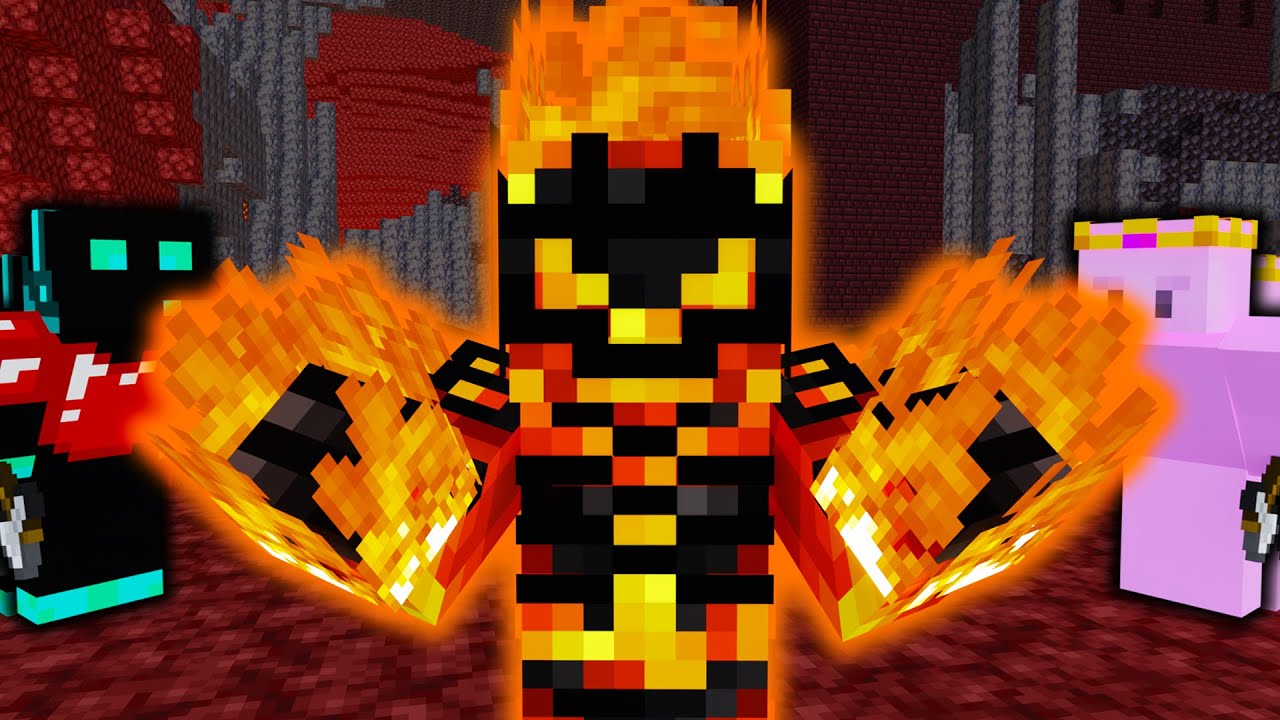 Minecraft Manhunt But I'm a NETHER LORD - Minecraft videos