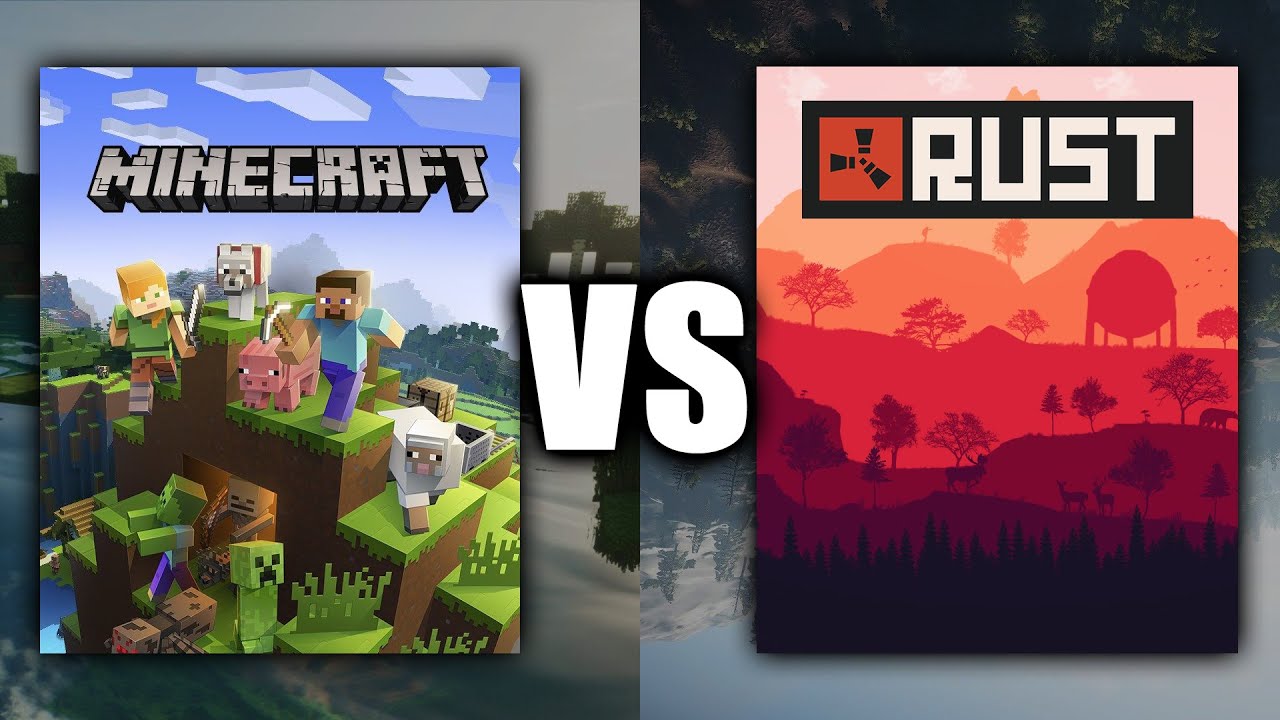 Minecraft vs Rust - Which is a better survival game? - Minecraft videos