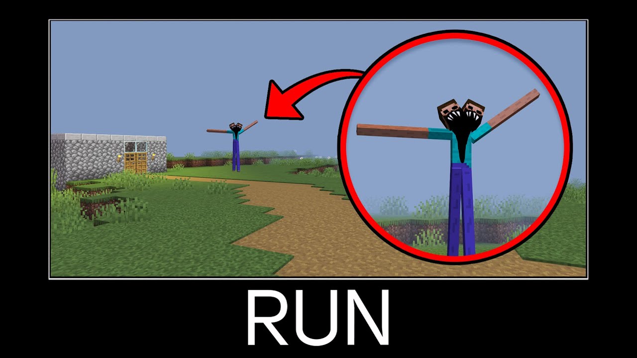 Minecraft wait what meme part 318 (Scary two-headed Steve or Herobrine ...
