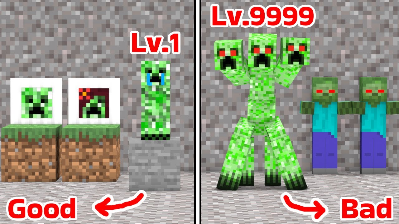Monster School : Baby Creeper Become Mutant Creeper - Minecraft ...