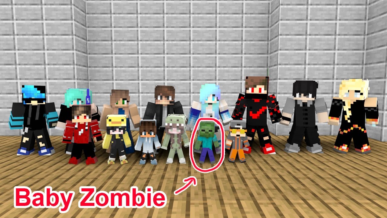 Monster School : Baby Zombie Wandering In The City - Minecraft ...