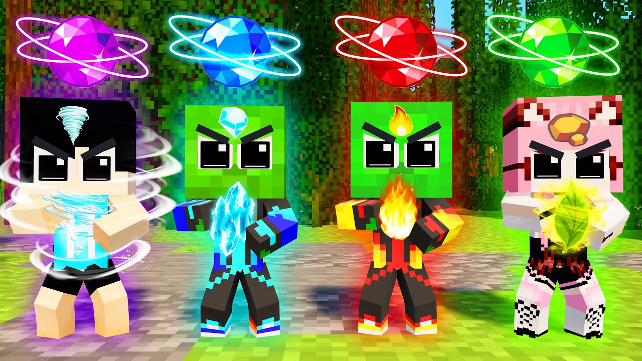 Monster School : Baby Zombie & Elemental Power - Sad Ending - Minecraft ...