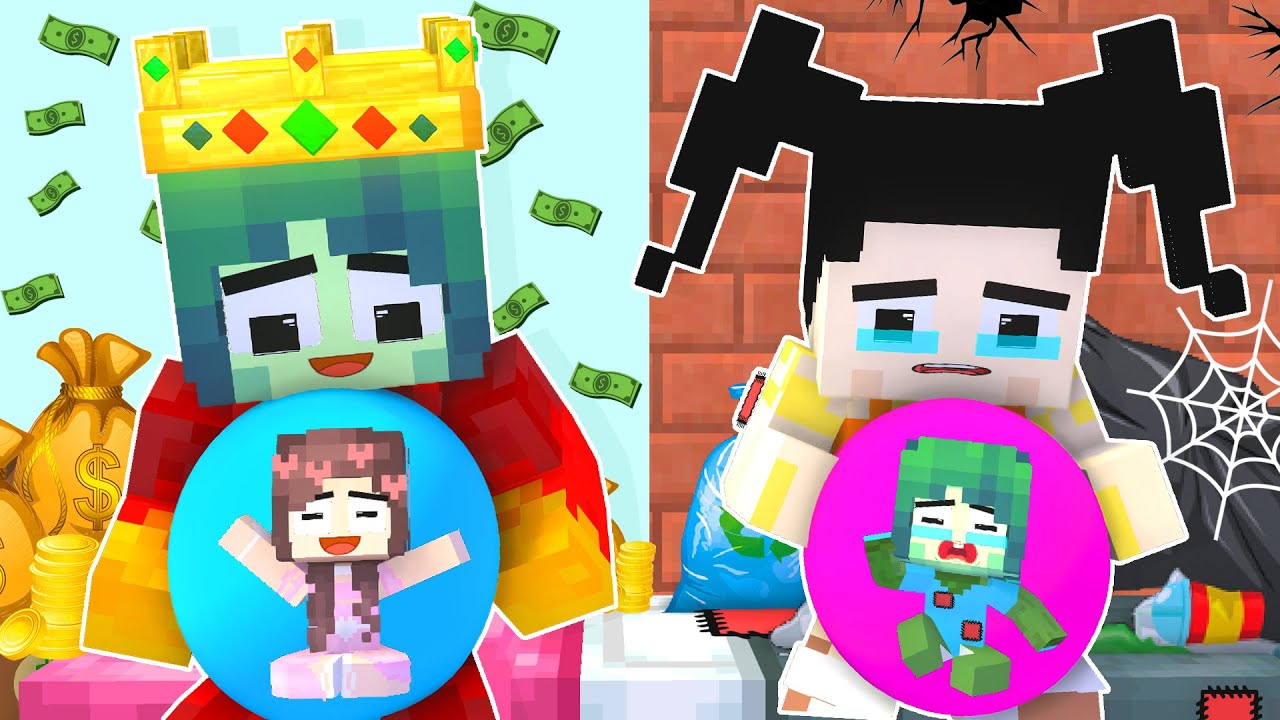 Monster School : Baby Zombie x Squid Game Doll Rich and Poor Pregnant ...