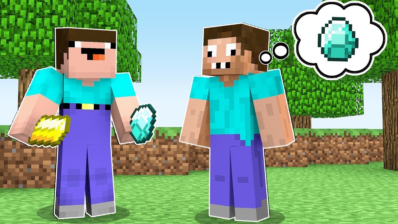 NOOB Reads PRO'S MIND TO PRANK Him In MINECRAFT ! Noob Vs Pro Like ...