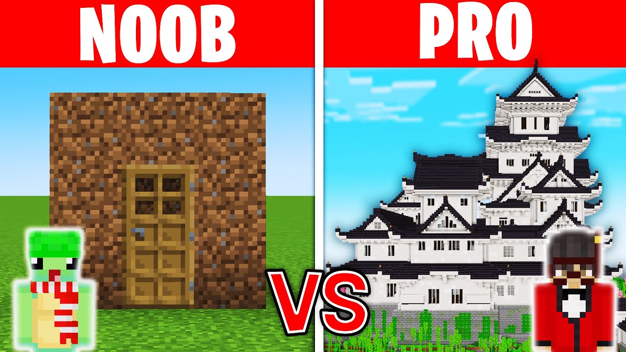 NOOB vs HACKER: I Cheated in a Build Challenge in Minecraft - Minecraft videos