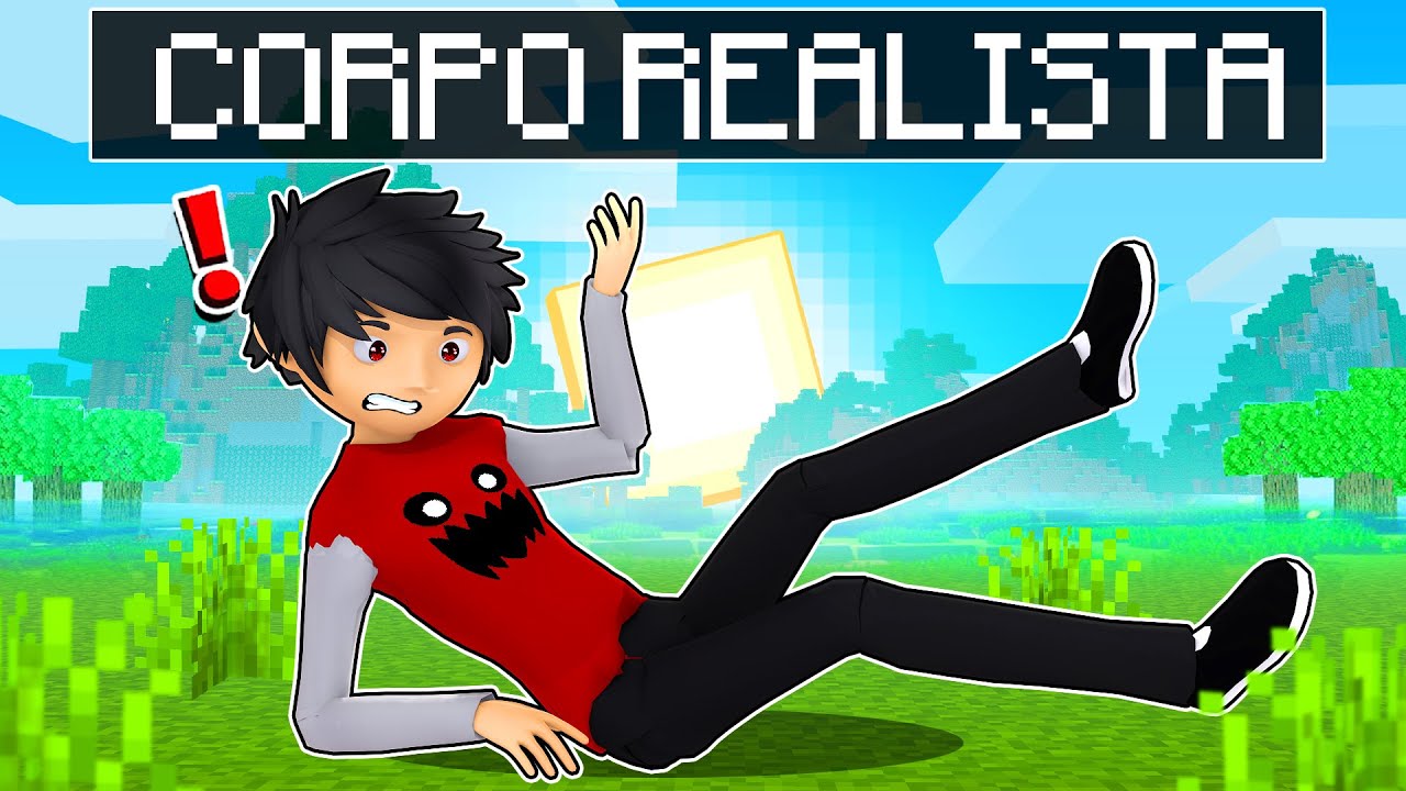 P3DRU tem um CORPO REALISTA no Minecraft - Minecraft videos