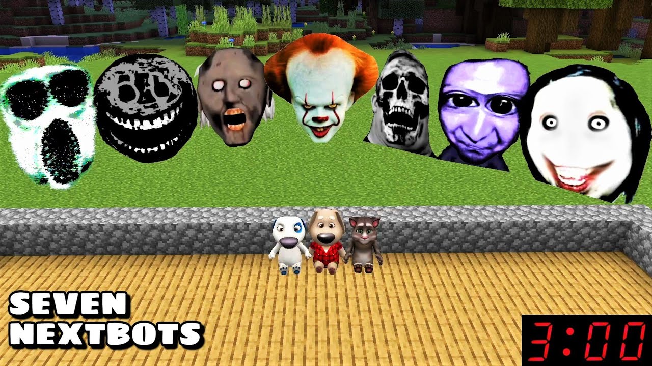 SEVEN NEXTBOTS AND JEFF THE KILLER CHASED ME in Minecraft - Gameplay ...