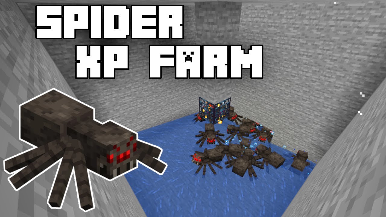 Spider XP Farm - Minecraft 1.16+ Tutorial (Java Edition) - Minecraft videos