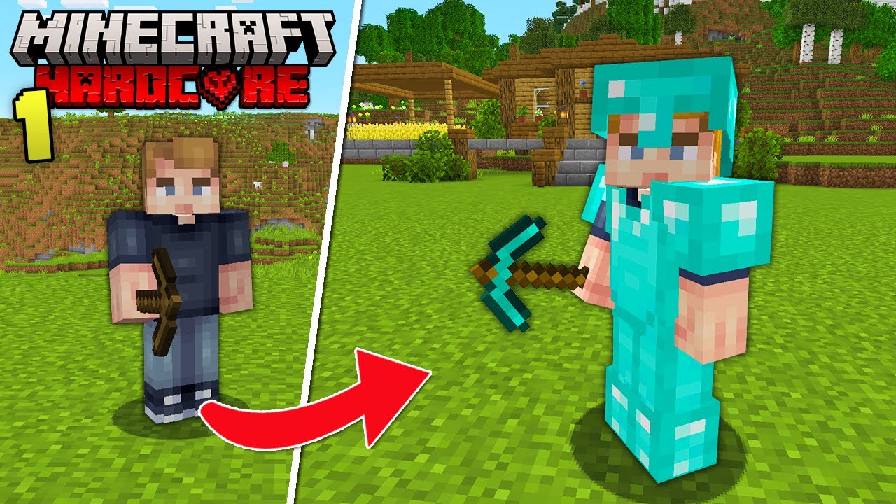 THE BEST Start in Minecraft Hardcore! - Minecraft videos