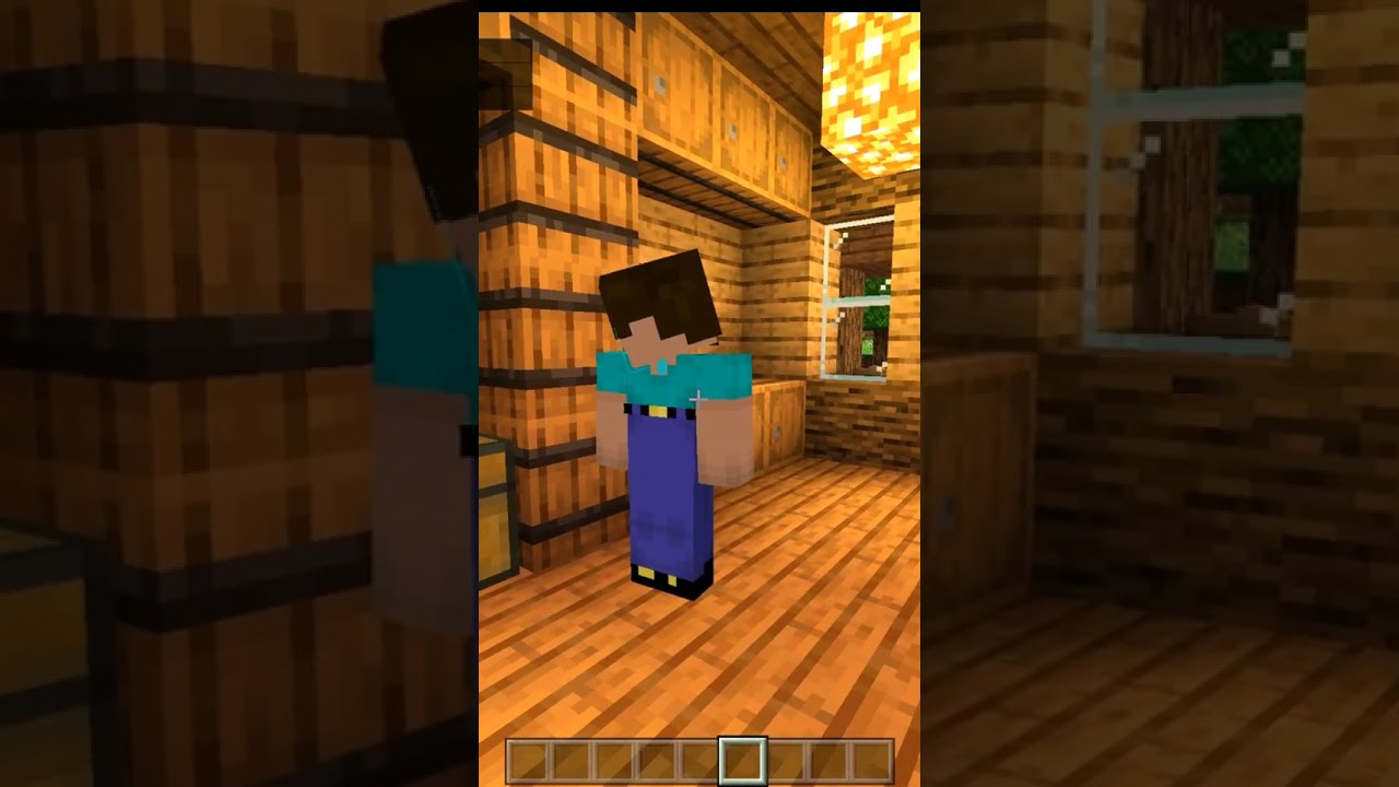 Ultra Noob Saved Me From Looters In Minecraft #shorts - Minecraft videos