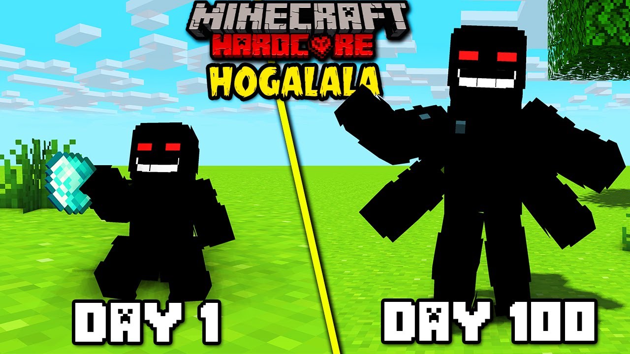 i Survived 100 Days As A Hogalalla In Minecraft Hindi - Minecraft videos