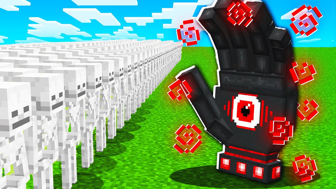 1000 SKELETONS vs HAND GOD (Minecraft Mob Battle) - Minecraft videos