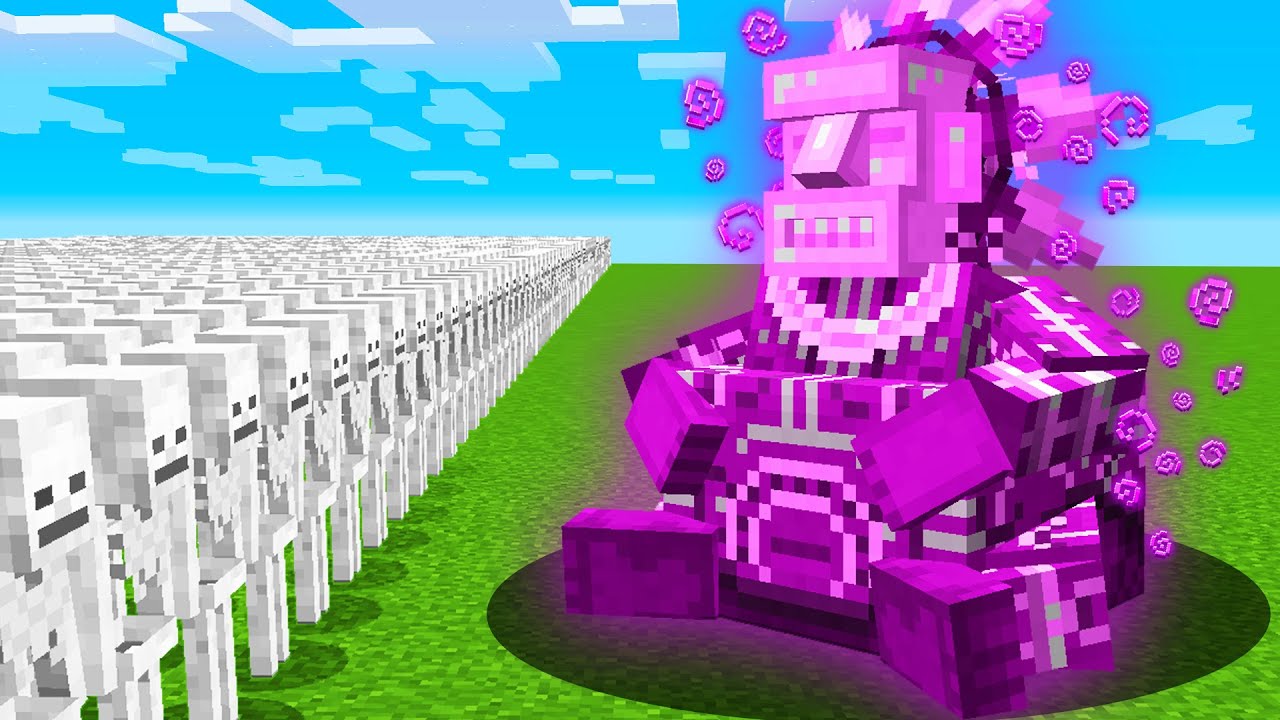 1000 SKELETONS vs VOID BOSS (Minecraft Mob Battle) - Minecraft videos