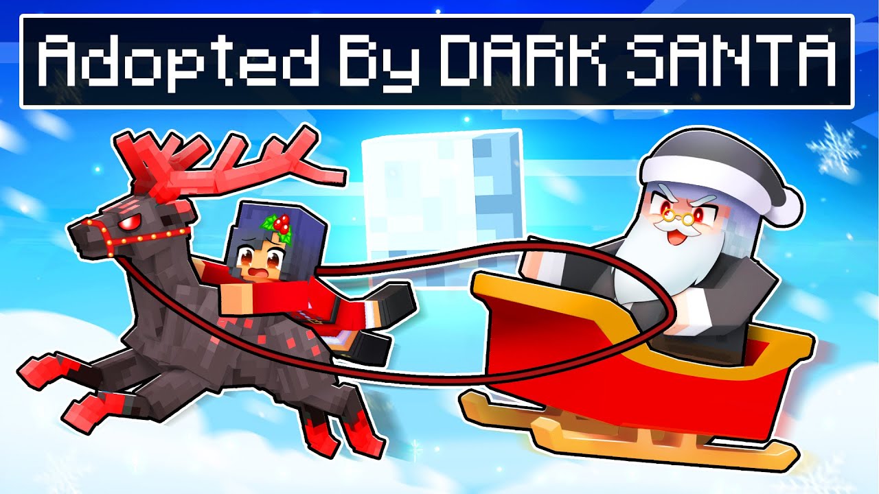 Adopted by DARK SANTA in Minecraft! - Minecraft videos
