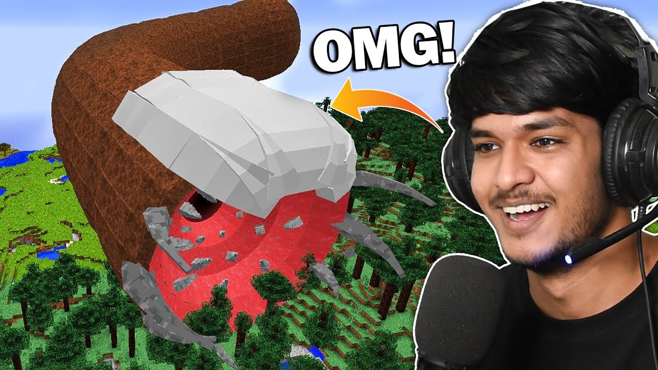 BIGGEST MONSTER WORM IN MINECRAFT | SCARY - Minecraft videos