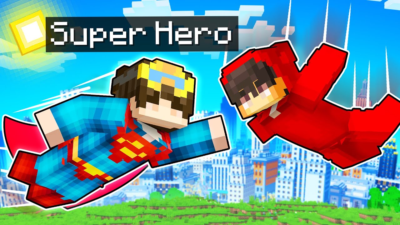 Becoming a SUPERHERO in Minecraft! - Minecraft videos