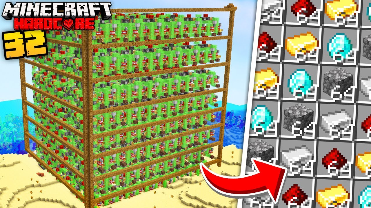 Building AUTOMATIC MACHINES in Minecraft Hardcore - Minecraft videos