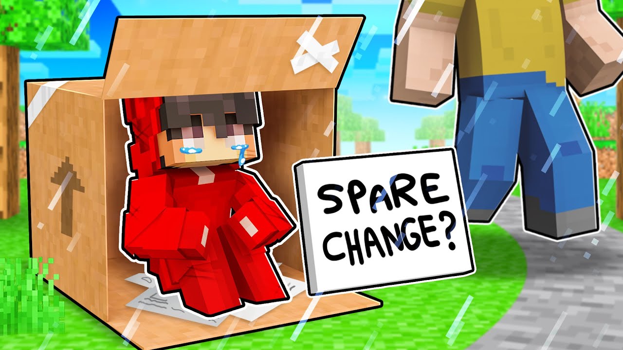 Cash is HOMELESS in Minecraft! - Minecraft videos