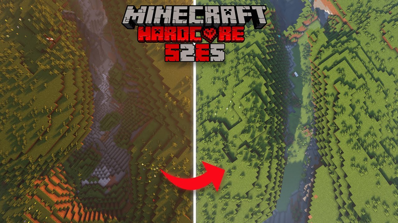 Converting a Cave Entrance into a Ravine in Hardcore Minecraft ...