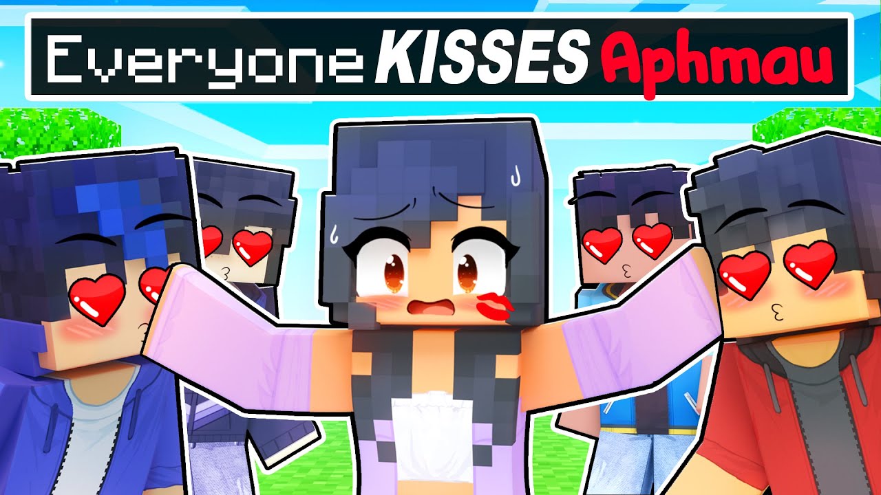 Everyone WANTS TO KISS APHMAU In Minecraft! - Minecraft videos