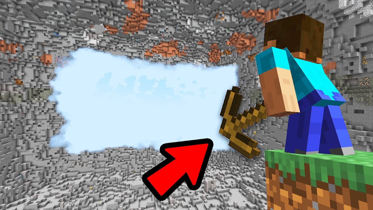 I Mined an ENTIRE Minecraft World with 1 Wooden Pickaxe - Minecraft videos