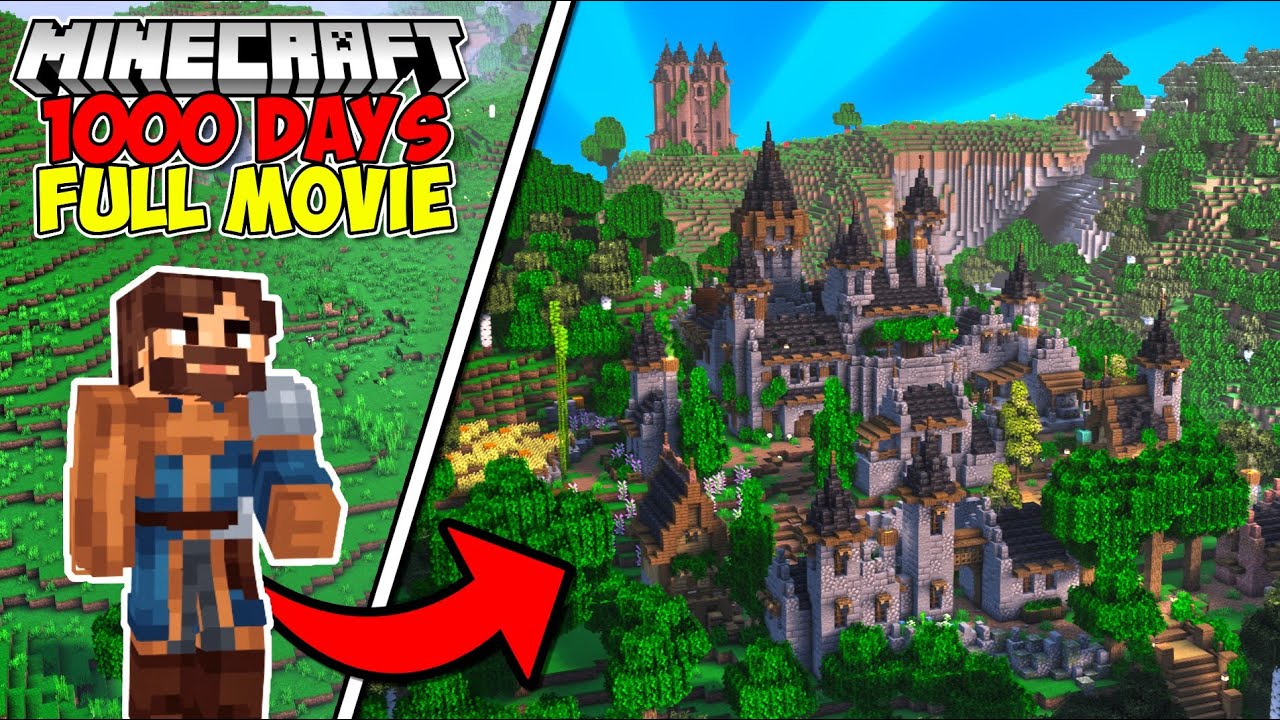 I Survived 1000 Days In Minecraft Survival | FULL MOVIE - Minecraft videos