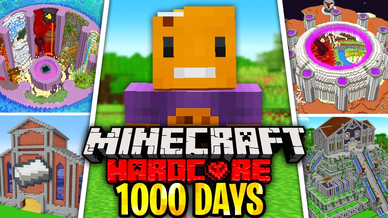 I Survived 1000 Days in Minecraft Hardcore - Minecraft videos
