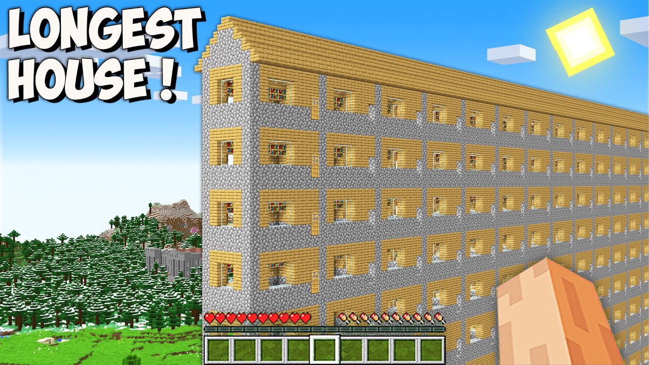 I found THE LONGEST SKYSCRAPER HOUSE in Minecraft! This is THE TALLEST ...