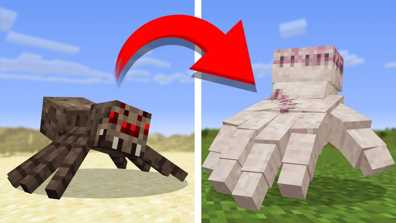 I remade every mob into Wednesday in Minecraft - Minecraft videos