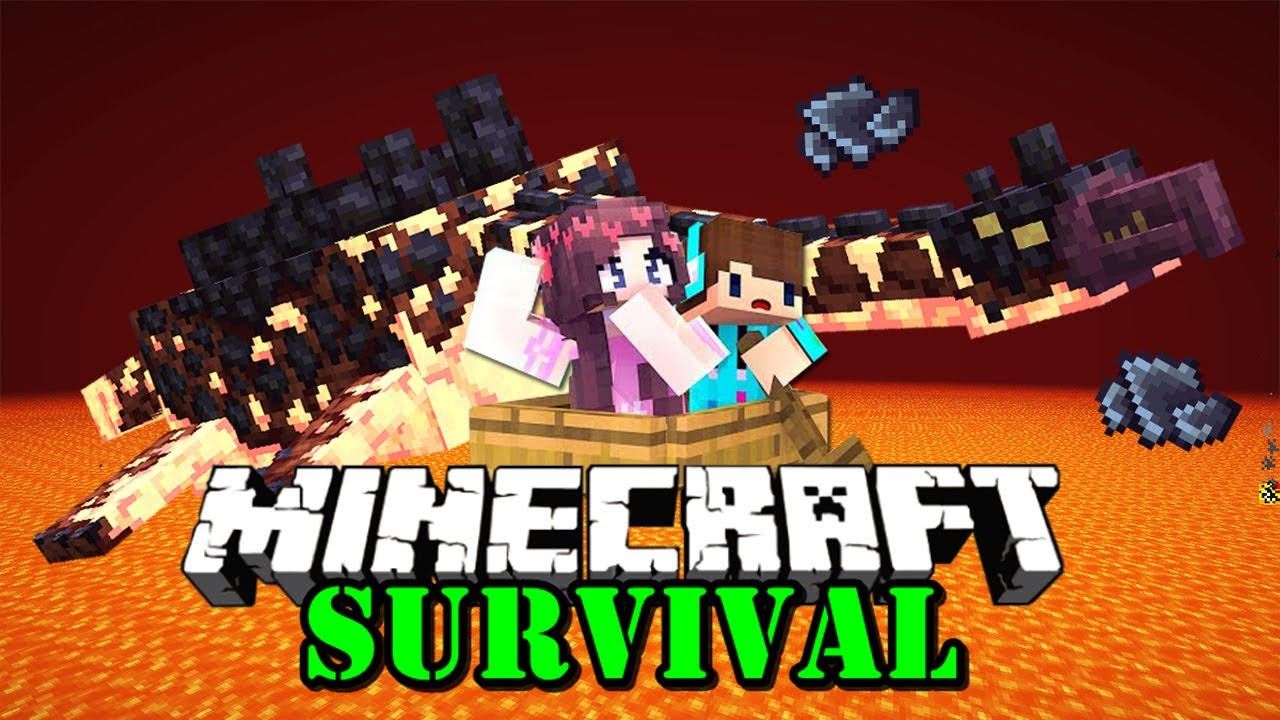 LAVIATHAN SANG LEGENDA LAUTAN LAVA !!! Minecraft Survival Bucin [#10] - Minecraft videos
