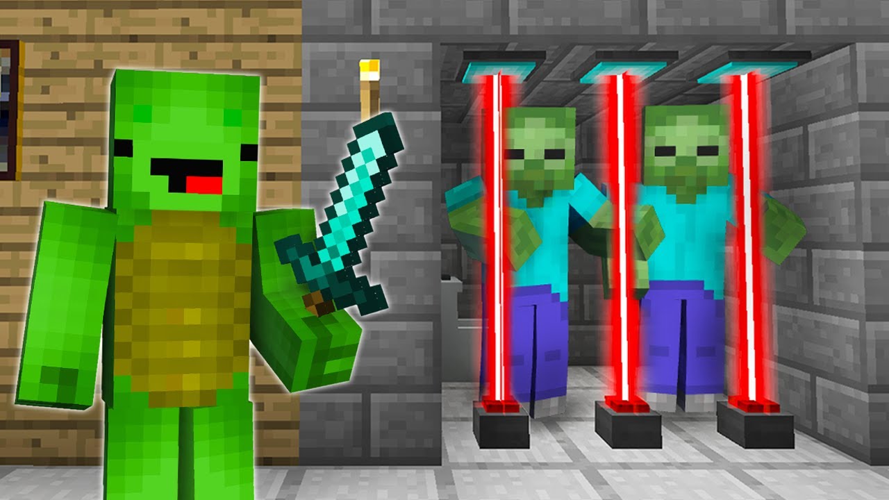 Locking Zombies in a SECURITY PRISON in Minecraft - Minecraft videos