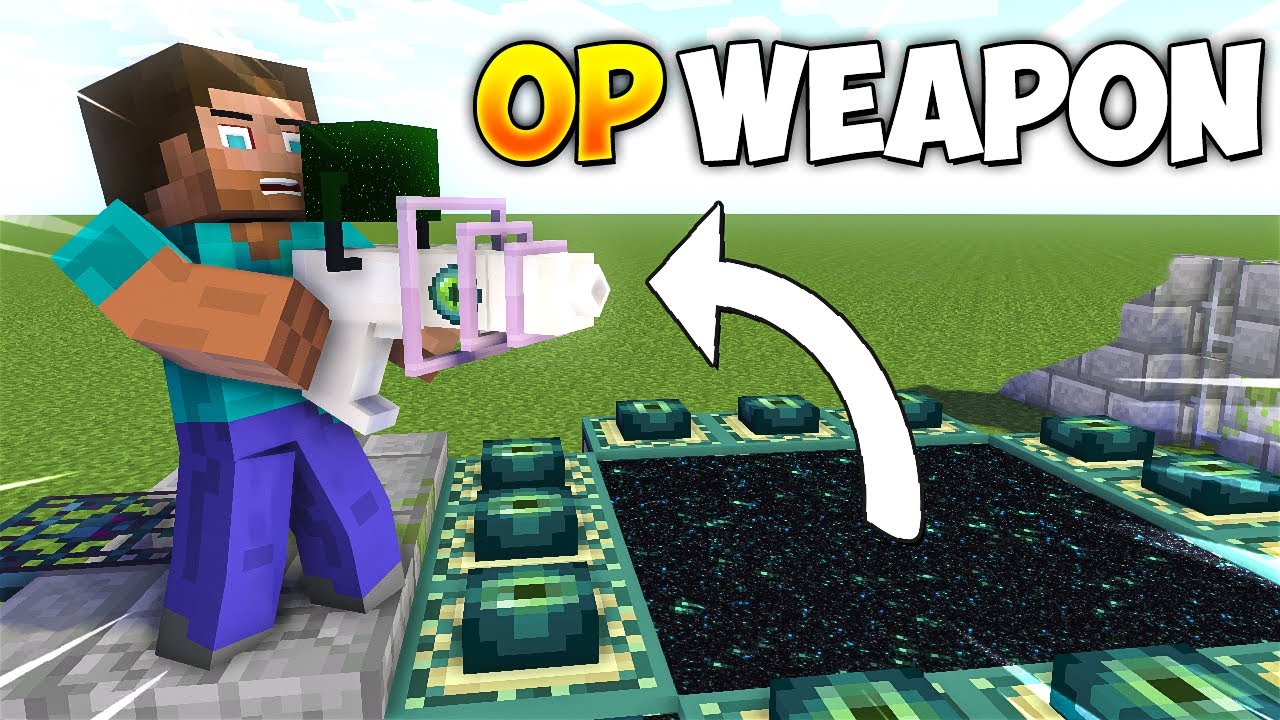 Minecraft But Structures are OP WEAPONS! - Minecraft videos