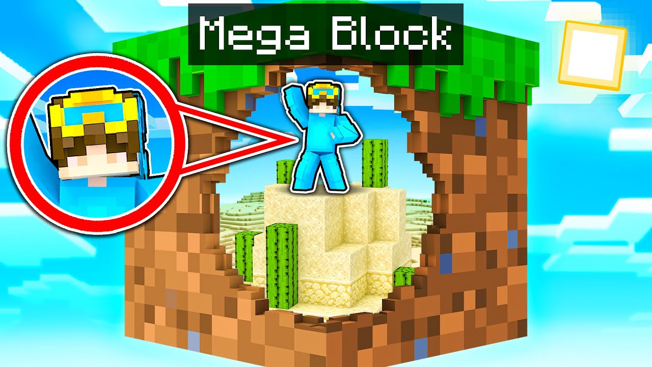 Minecraft But We’re On ONE MEGA BLOCK! - Minecraft videos
