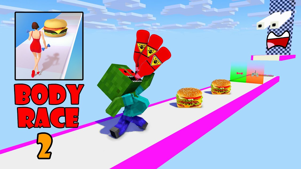 Monster School : BODY RACE CHALLENGE 2 - Minecraft Animation ...