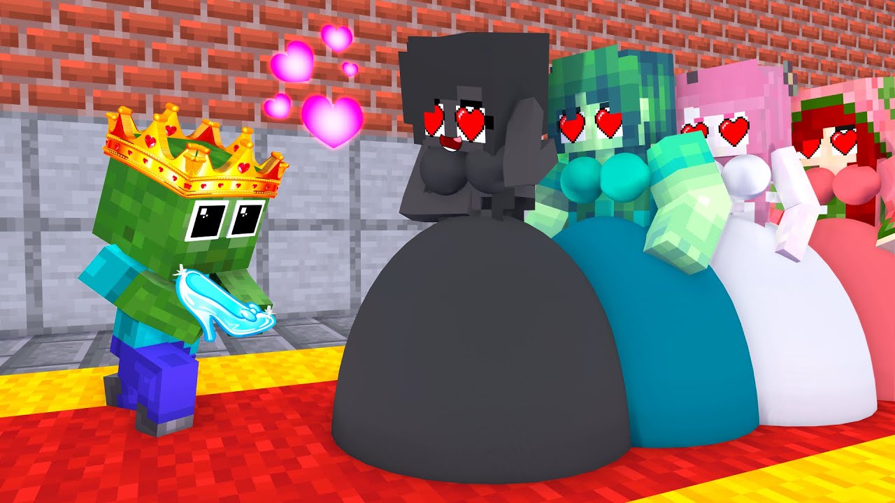 Monster School : Baby Zombie King Chose Next Princess - Minecraft ...