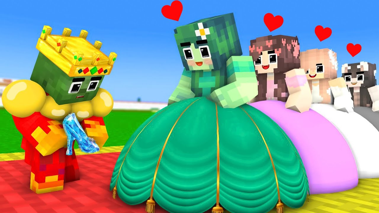 Monster School : Baby Zombie Vs Squid Game Doll Chose Next Princess ...