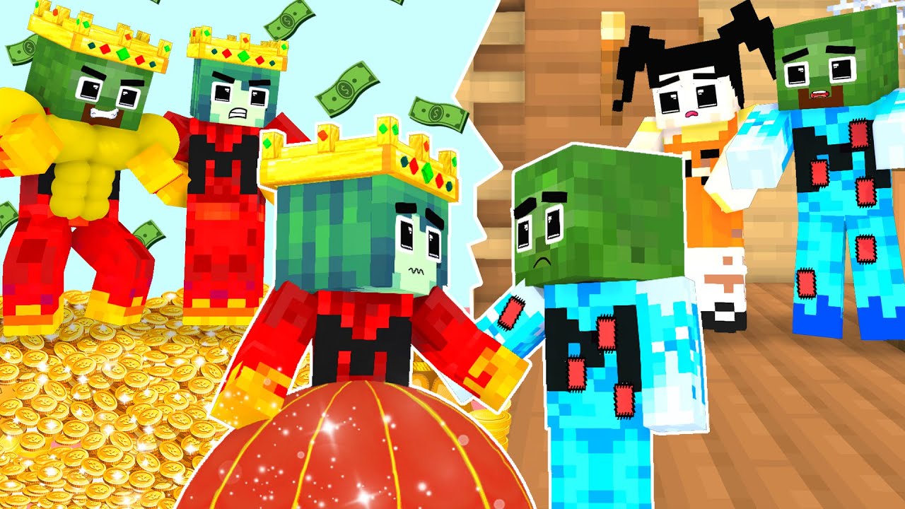 Monster School : Baby Zombie Vs Squid Game Doll Love Story - Minecraft ...