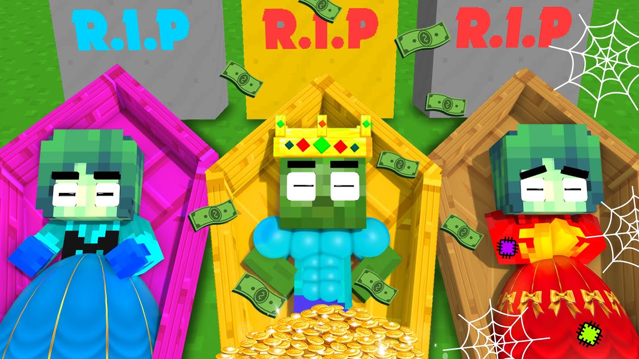 Monster School : Baby Zombie Vs Squid Game Doll R.I.P Rich and Poor ...