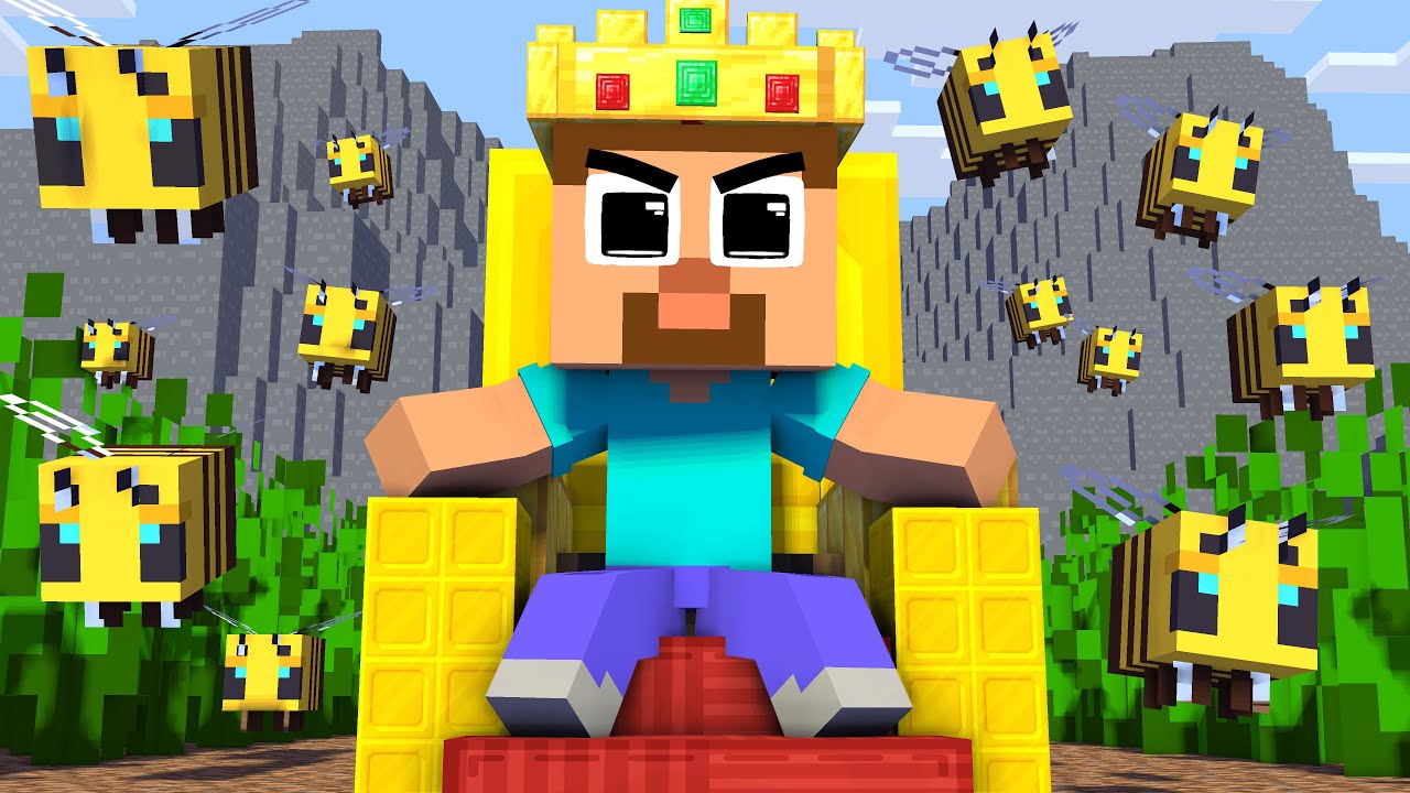 Monster School : THE KING BEES FIGHT - Animation vs. Minecraft Shorts ...
