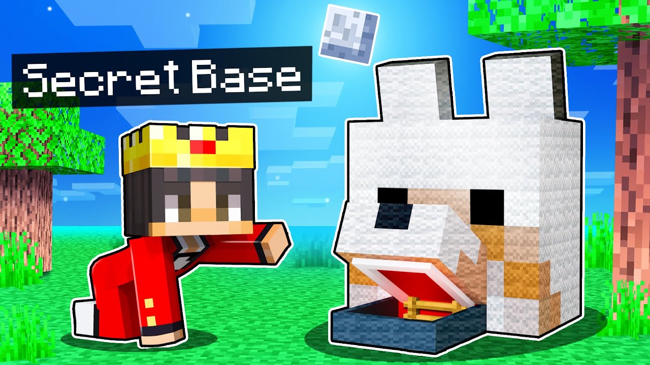 My Pet Wolf’s Secret Base in Minecraft! - Minecraft videos