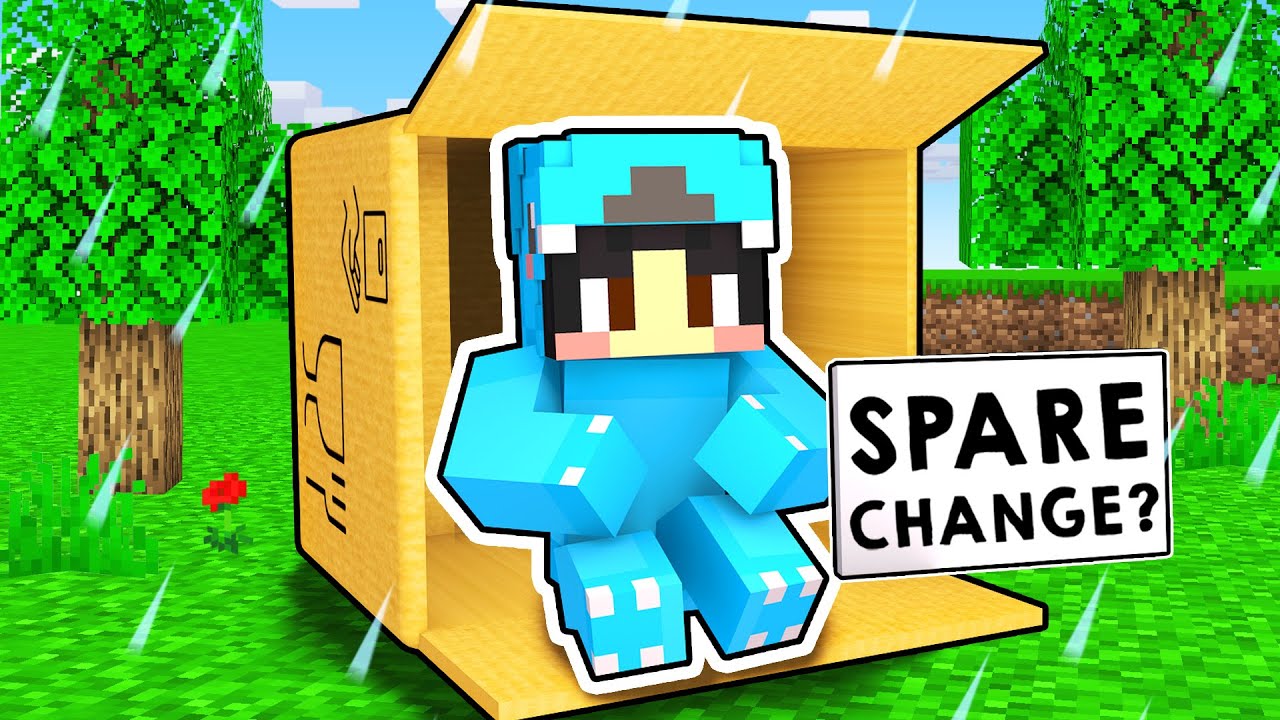 Omz is HOMELESS in Minecraft! - Minecraft videos