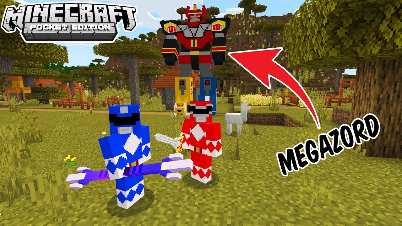 POWER RANGERS | MEGAZORD | Minecraft PE - Minecraft videos