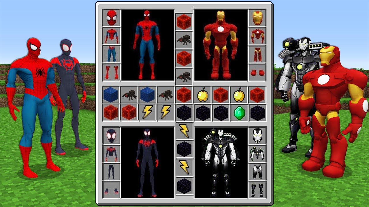 REALISTIC SPIDER MAN! MILES MORALES! vs IRON MAN Inventory Shop ...