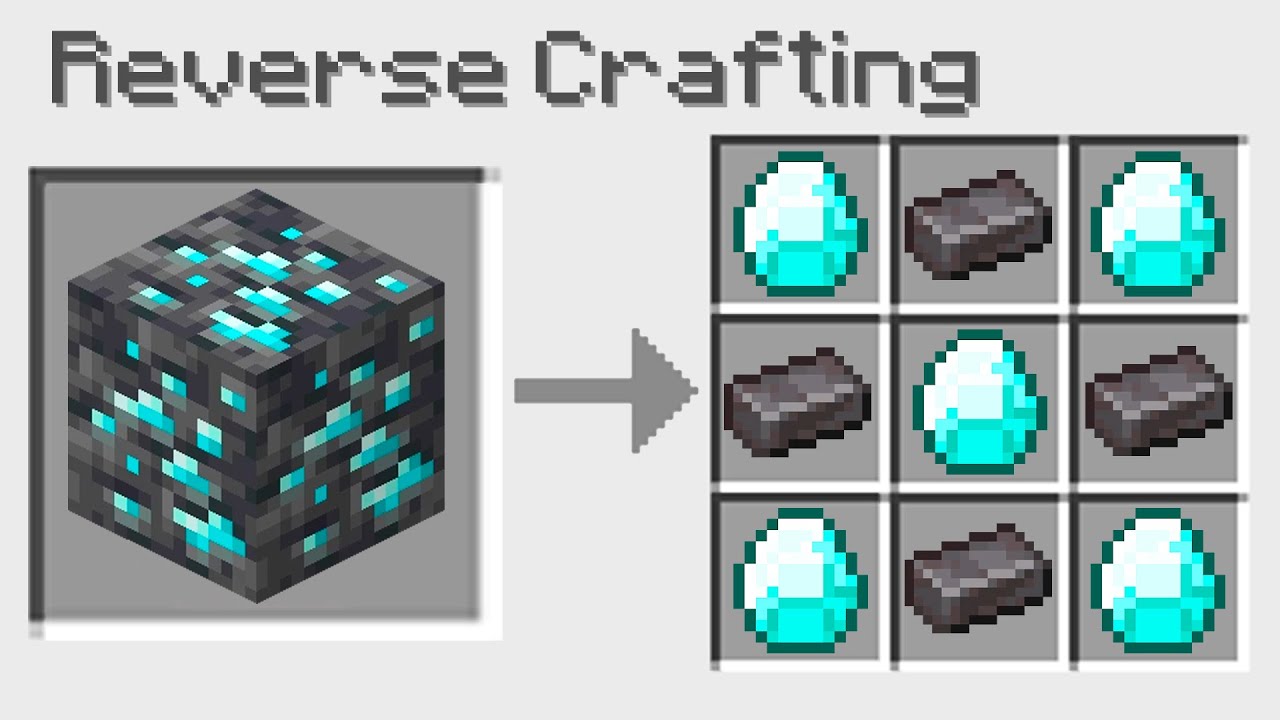 Reverse Crafting That Breaks Minecraft - Minecraft videos