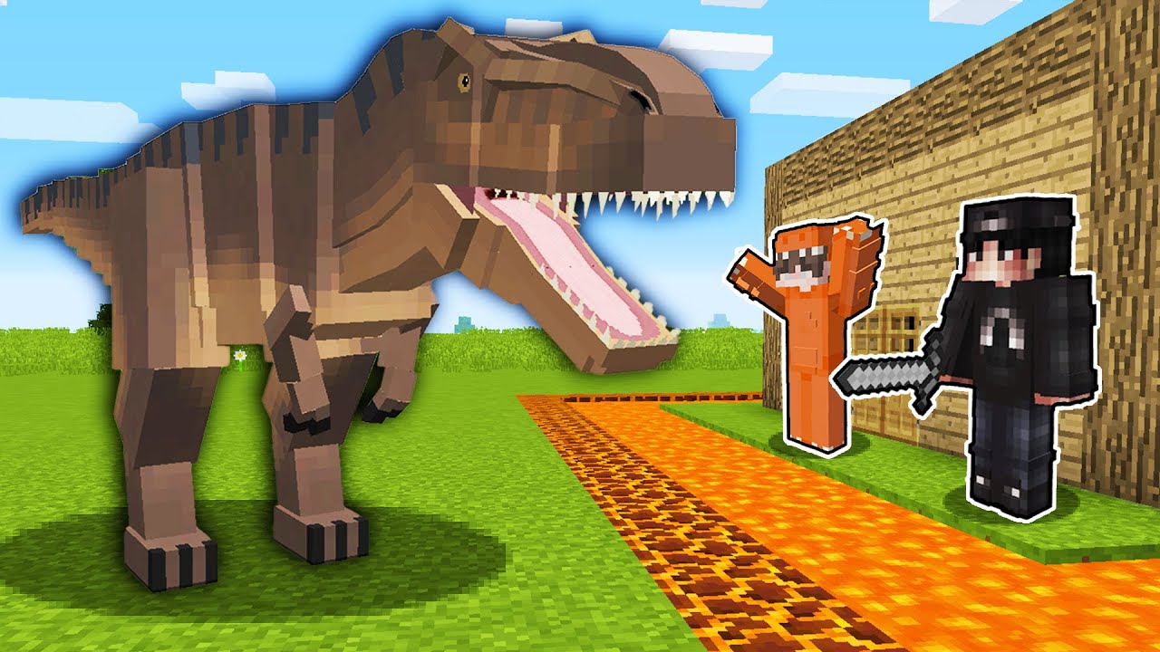T-REX vs The Most Secure Minecraft House! - Minecraft videos