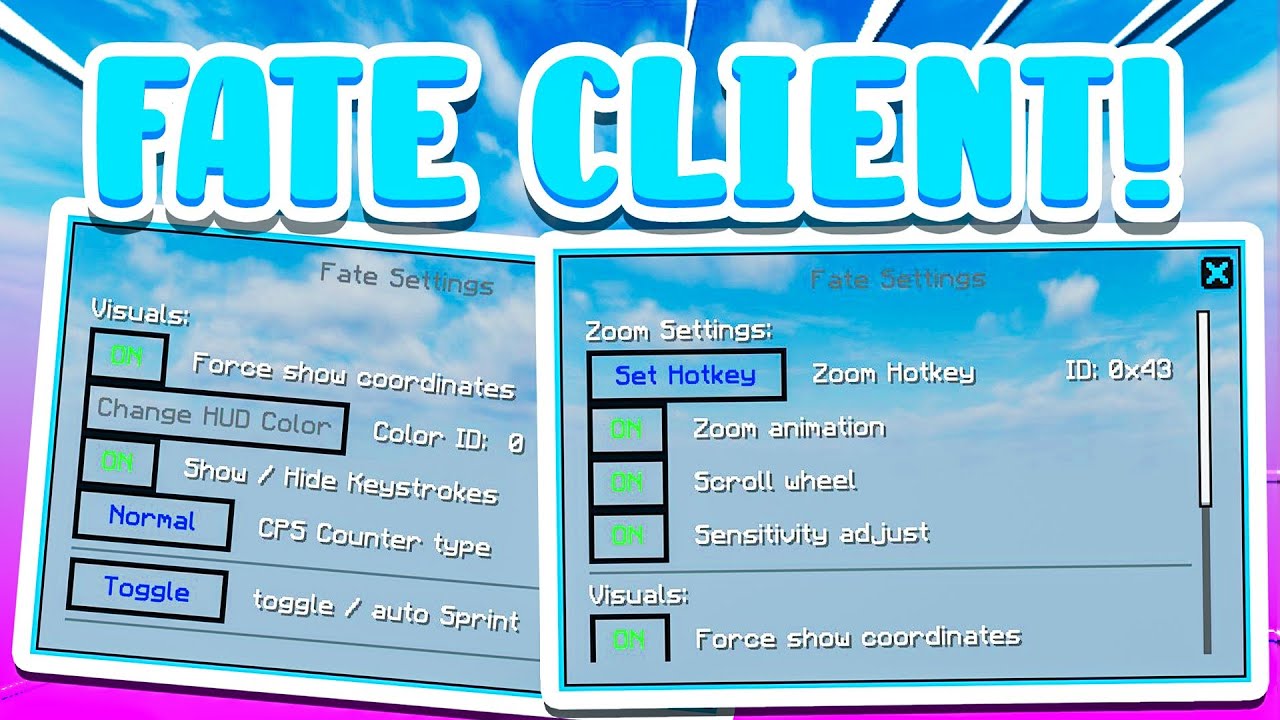 The Fate Client! (Minecraft Bedrock) - Minecraft videos