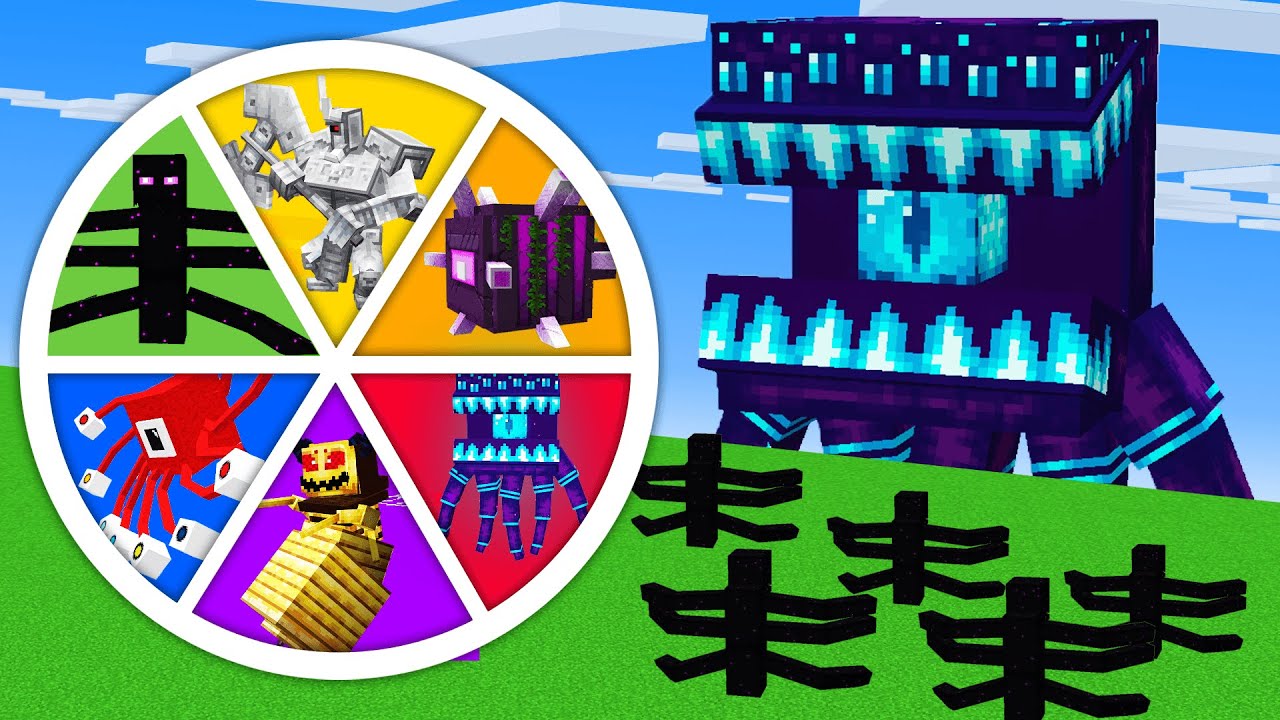 The Roulette of OP BOSSES in Minecraft! - Minecraft videos
