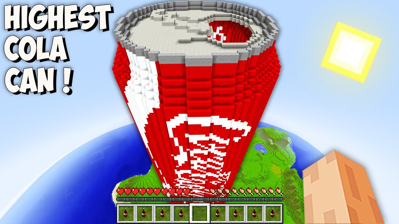This is THE TALLEST COLA CAN in Minecraft! I found THE HIGHEST GIANT ...