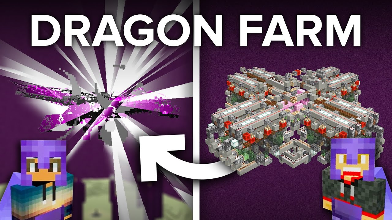We Built The Ender Dragon Farm in Minecraft - Minecraft videos