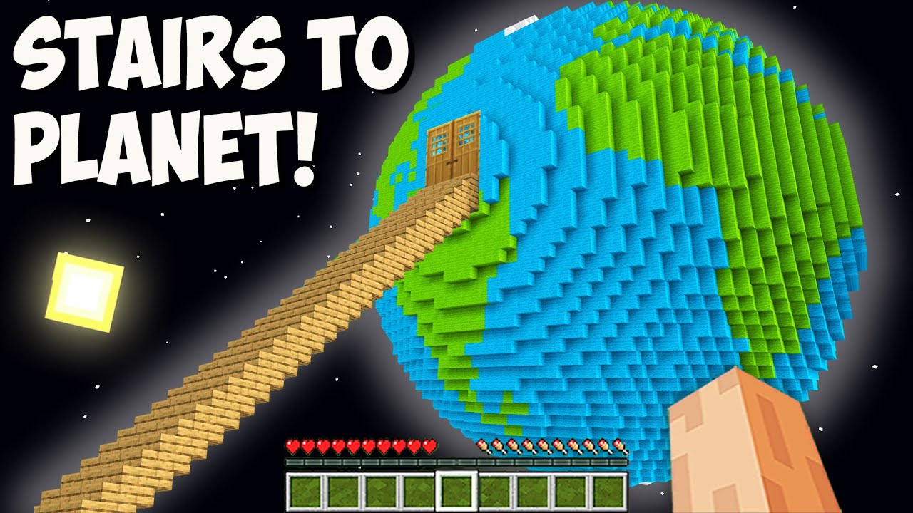 Where do THE LONGEST STAIRS TO THE PLANET LEAD in Minecraft? I found ...